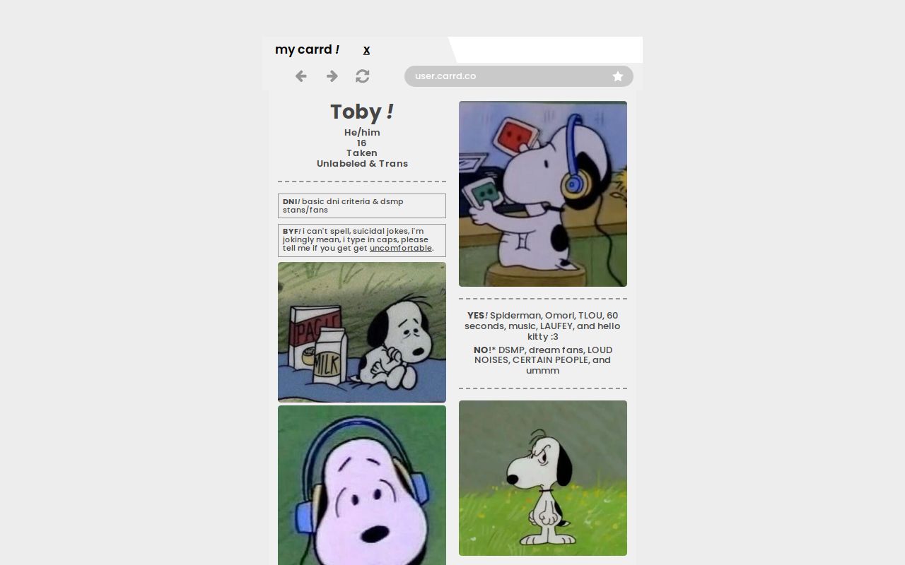 tobys little silly info